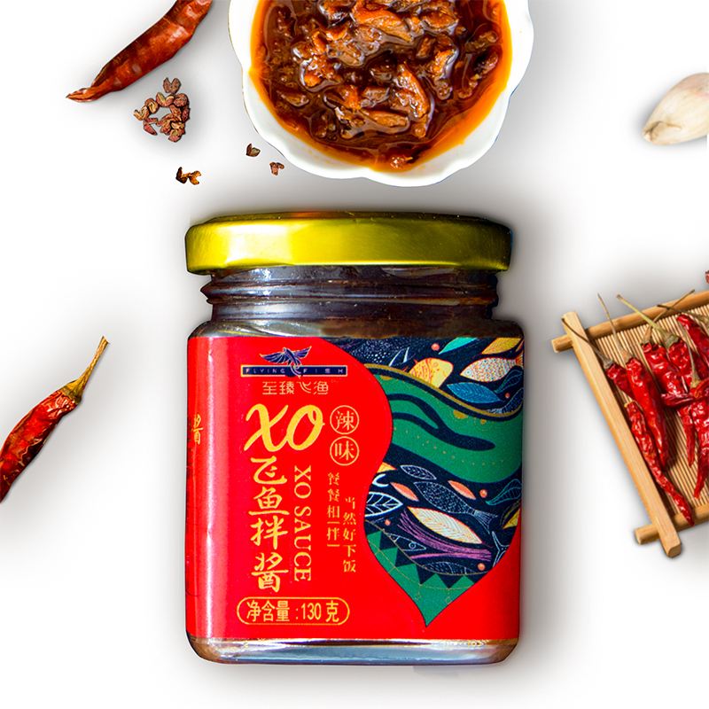 飞渔XO拌酱2瓶装 （130g×2瓶，共260g）